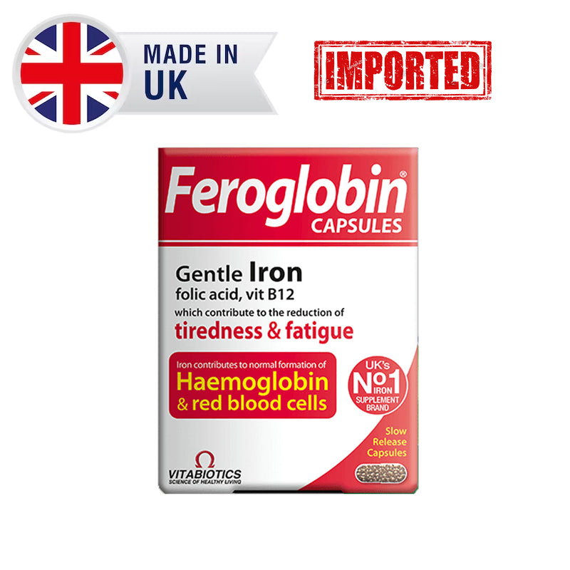 UK Vitabiotics Feroglobin Capsules Available in Pakistan– Medical Mart ...