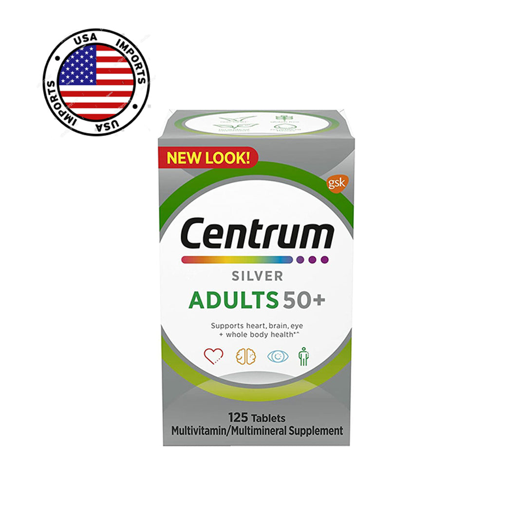 Centrum Silver Adults 50+ 125 Tablets– Medical Mart Pharmacy & Smart Store