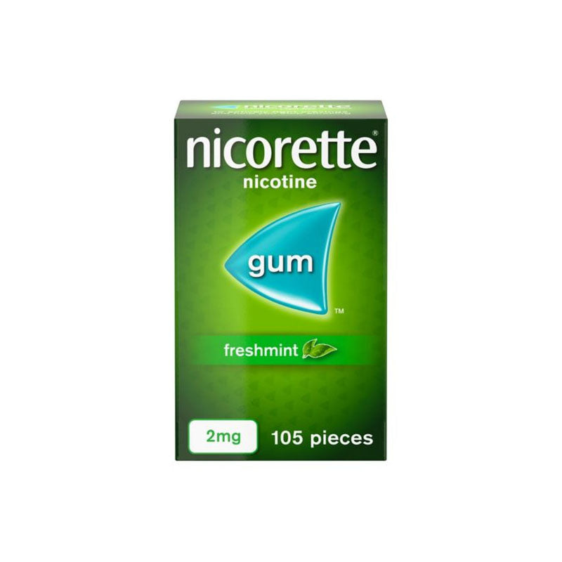 Nicorette Freshmint 2mg Nicotine Gum 105 pieces– Medical Mart Pharmacy & Smart Store