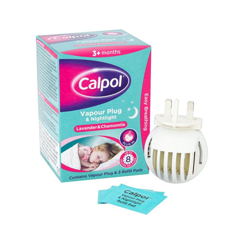 Calpol Vapour Plug In Machine & Nightlight - Lavender & Chamomile ...