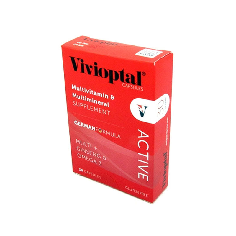 Vivioptal Active Multivitamin/Multimineral German Formula Multi+Ginsen ...